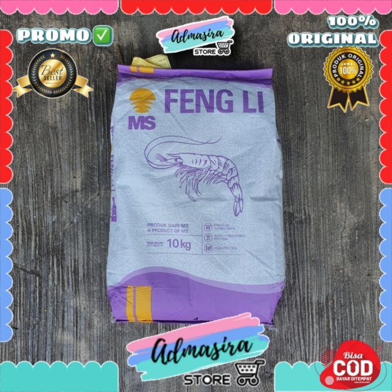 Jual Pelet udang FENGLI 0 FENGLI 1 10kg pakan udang guppy cupang 1 karung 1 sak 10 kg | Shopee ...