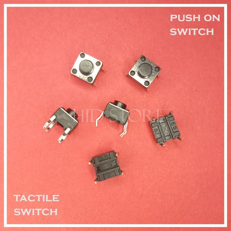 Jual Switch push button tactile saklar kecil micro 4 kaki | Shopee ...