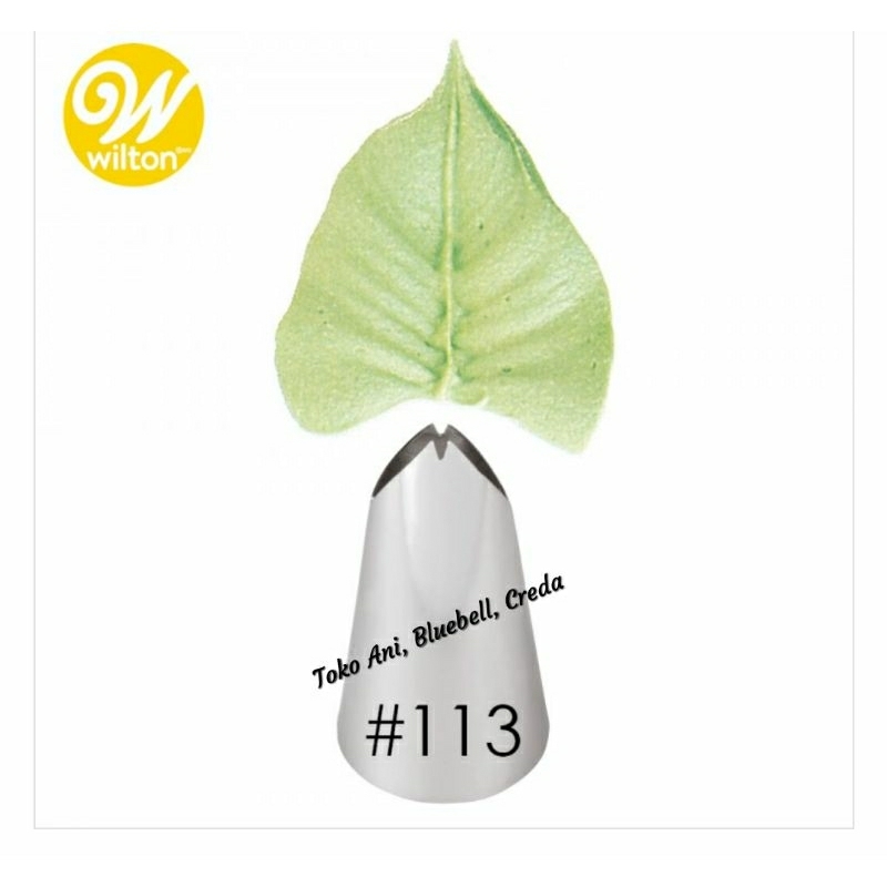 Jual Wilton Large Leaf Piping Tip #113 / Wilton Spuit Daun Besar No.113 ...