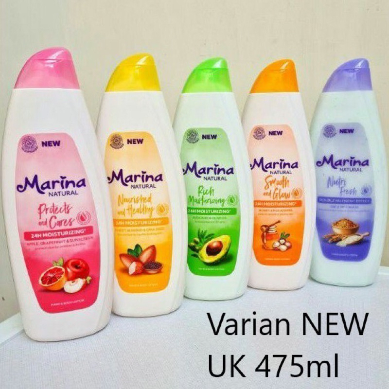 Jual MARINA NATURAL HAND & BODY LOTION 438 ML | Shopee Indonesia