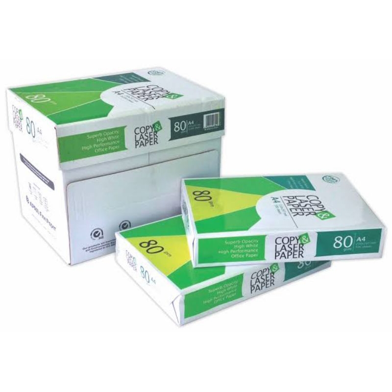 Jual KERTAS PRINT HVS A4 MEREK COPY LASER PAPER 1 RIM 500 LEMBAR ...