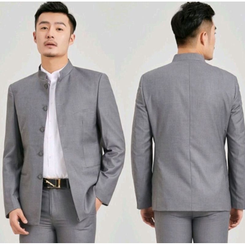 Jual JAS KOKO PRIA MANDARIN PREMIUM | JASKO SHANGHAI | BESKAP | blazer ...