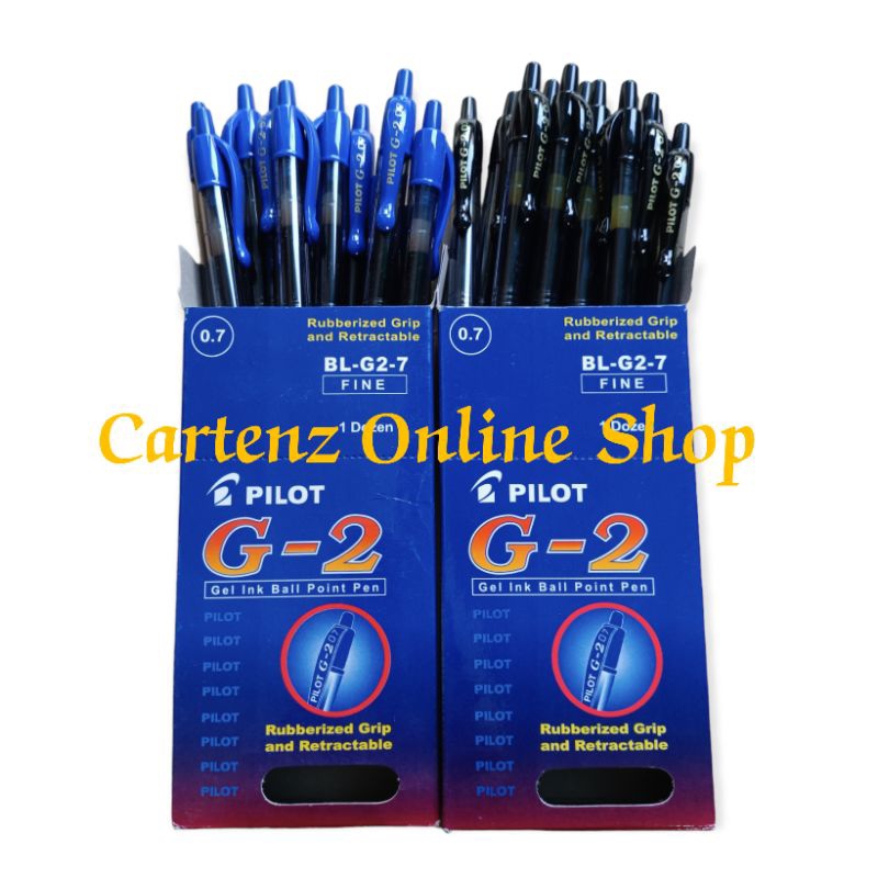 Jual [1PACK] Pulpen Pilot G2 0.5/0.7 Retracable / Pilot BL-G2 (12Pcs ...