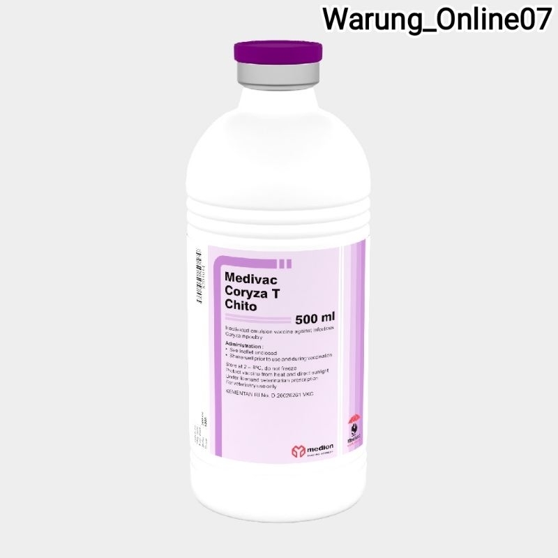 Jual Vaksin Medivac Coryza T Chito Suspension Netto 500ml Dosis 1000 ...