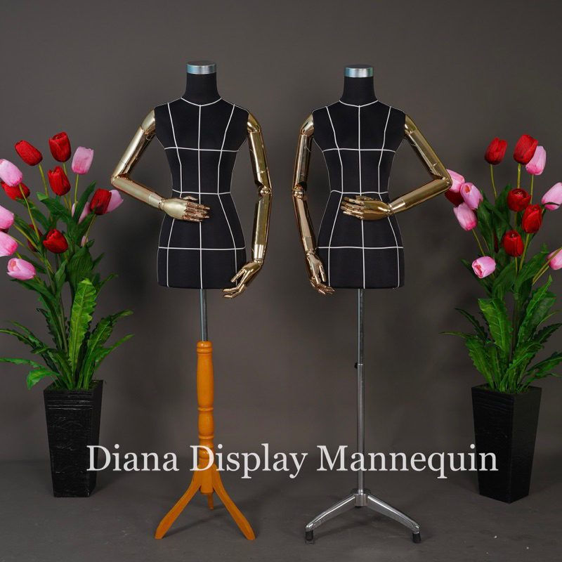Jual MANEKIN FULL BUSA JAHIT 1 SET TANGAN FLEKSIBEL DAN KAKI KAYU ATAU ...