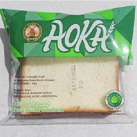 Jual AOKA ROTI PANGGANG 65gr COKLAT VANILA SUSU KEJU MIX FRUITS ...