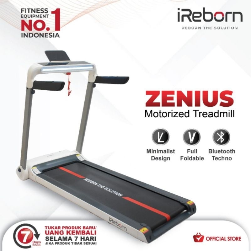 Jual Alat Fitness Smart Treadmill Elektrik iReborn Zenius | Shopee ...