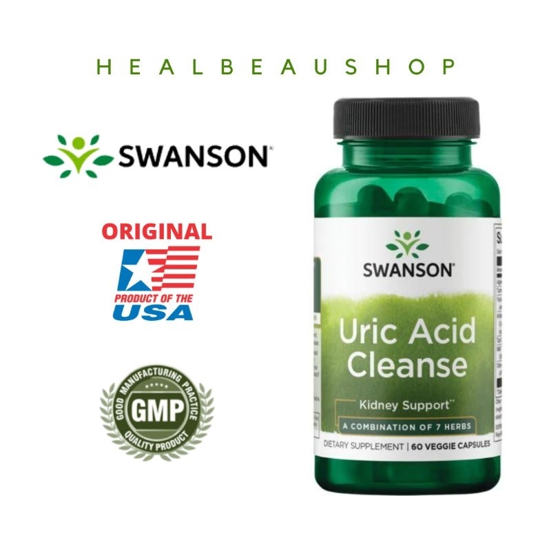 Jual Swanson Uric Acid Cleanse Asam Urat 60 caps Original USA | Shopee ...