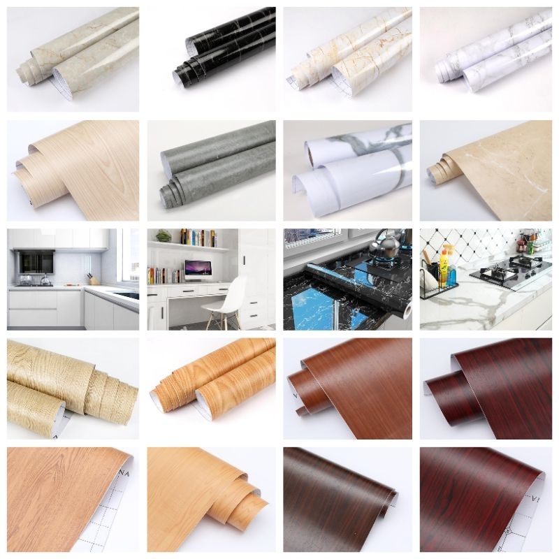 Jual Stiker PVC Sheet Pelapis Furnitur Meja Rak Lemari Kitchenset ...