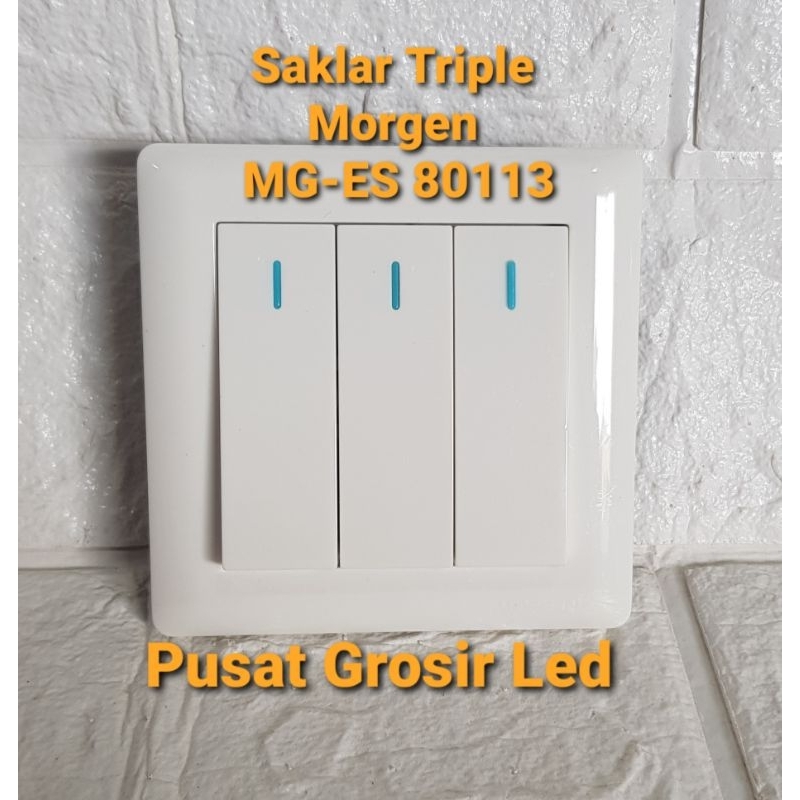 Jual Saklar Triple IB Morgen MG-ES 80113 Premium Series | Shopee Indonesia