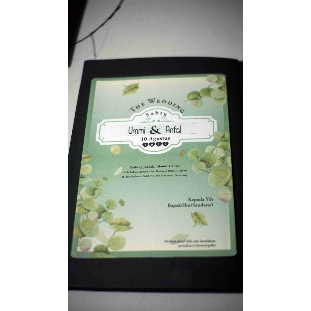 Jual Undangan Pernikahan Soft Cover, Free Plastik & Tempelan Nama ...