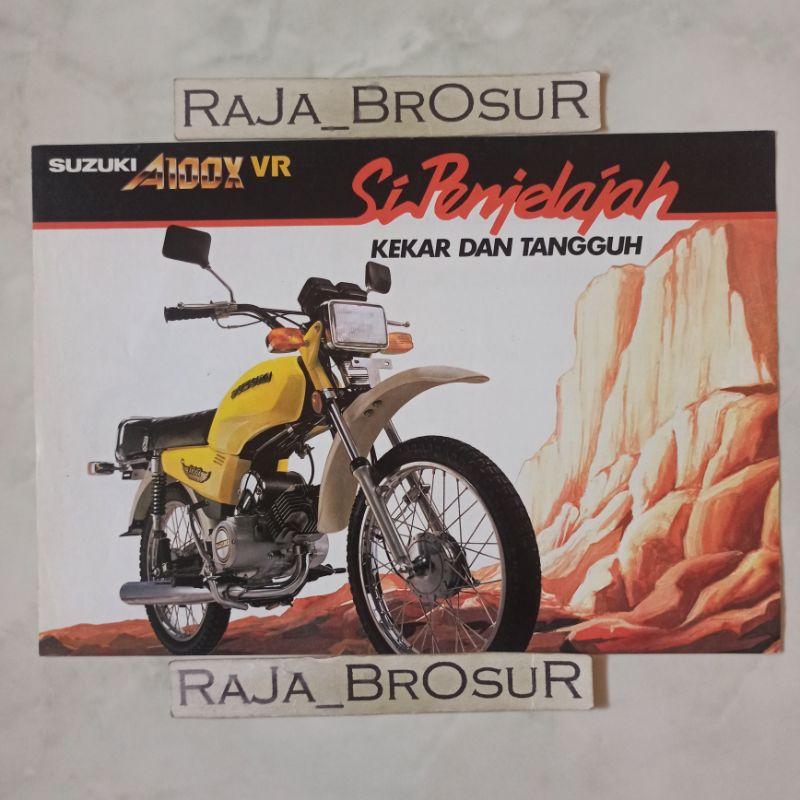 Jual Poster brosur katalog flyer jadul lawas Suzuki A100X/A10/A100 X VR ...