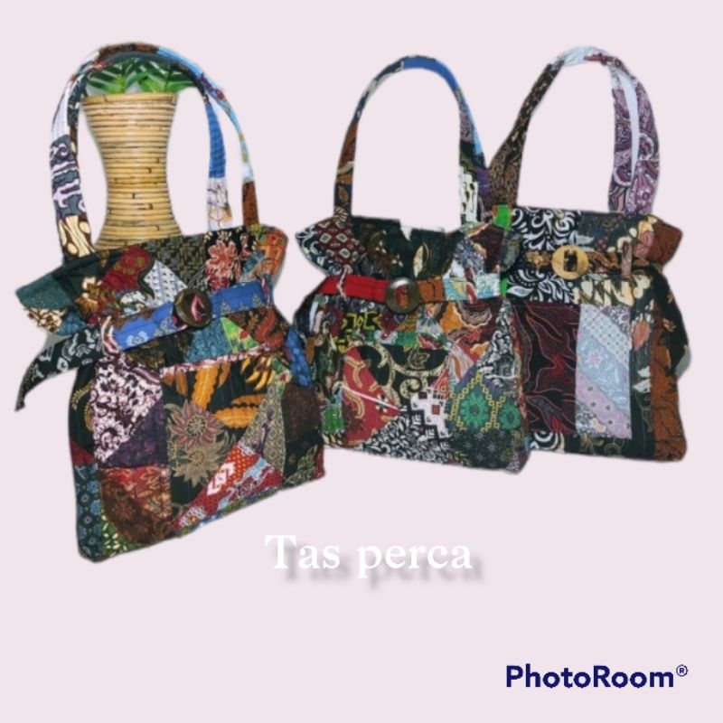 Jual Tas totebag premium batik kain perca jinjing tenteng etnik / oleh ...