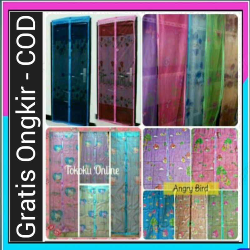 Jual Tirai Magnet Anti Nyamuk Tirai Pintu Magnet | Shopee Indonesia