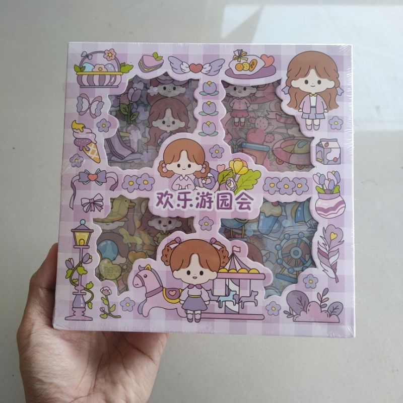 Jual Stiker Viral Kartun Momo, Anne, Masu, dll Korea isi 100 Lembar ...