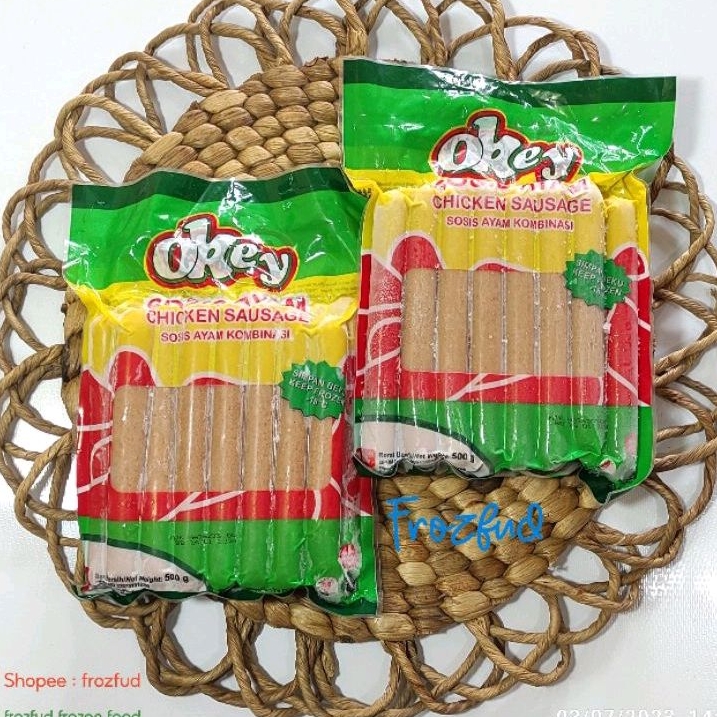 Jual Okey Sosis Ayam Chicken Sausage 500gr (Include Bubble Wrap ...