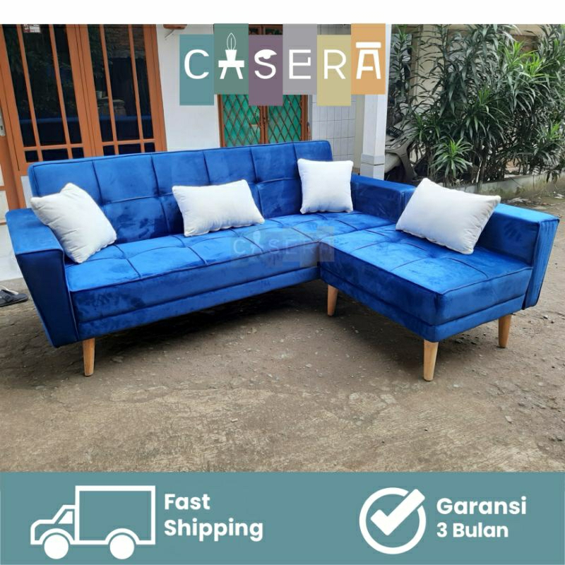 Jual SOFA BED MIWA STOOL SANDARAN | SOFA BED MINIMALIS | SOFA BED L ...