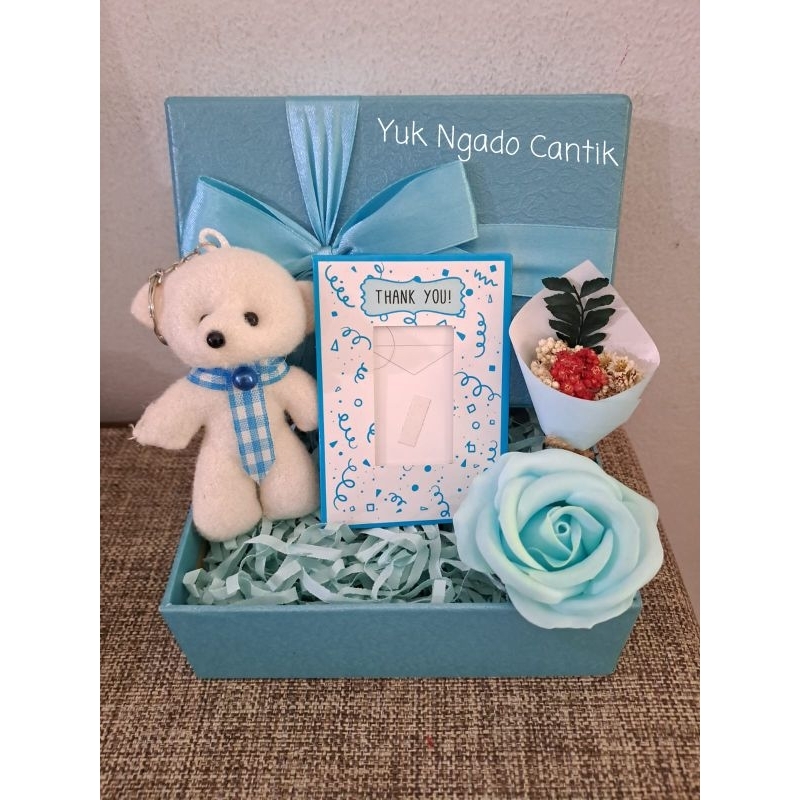 Jual ONLY HAMPERS GIFT BOX NUANSA BLUE DENGAN UCAPAN THANK YOU ...