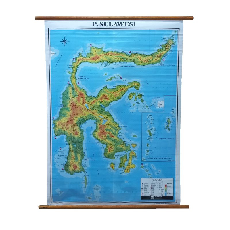 Jual Peta Pulau Sulawesi Bingkai Dan Peta Pulau Sulawesi Lipat | Shopee ...