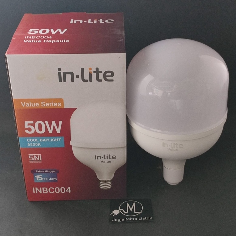 Jual LAMPU LED CAPSULE VALUE INBC004 INLITE 50 WATT PUTIH | Shopee Indonesia