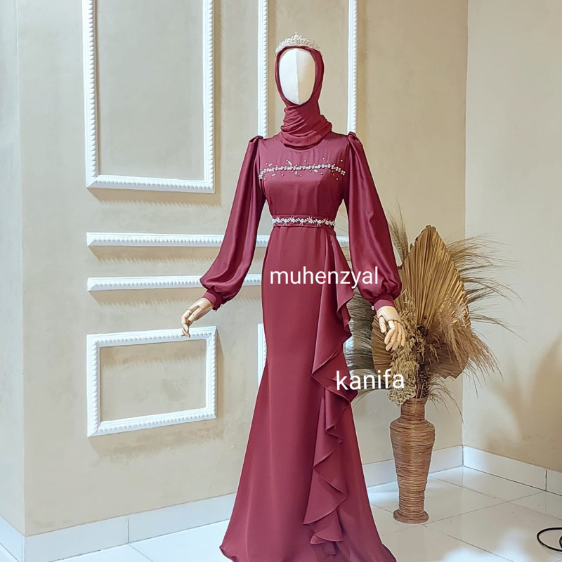 Jual kanifa Gaun pesta-gaun kondangan-gaun formal-gaun Lamaran-gaun ...