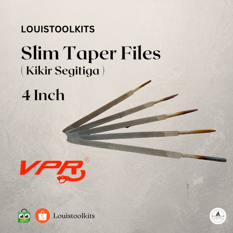 Jual Kikir Segitiga 4 Inch / Slim Taper Files / Kikir India [ Per 60 ...