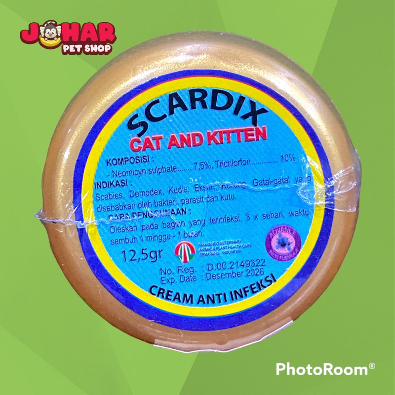 Jual Scardix cat cream and kitten obat anti scabies demodex kudis gatal ...