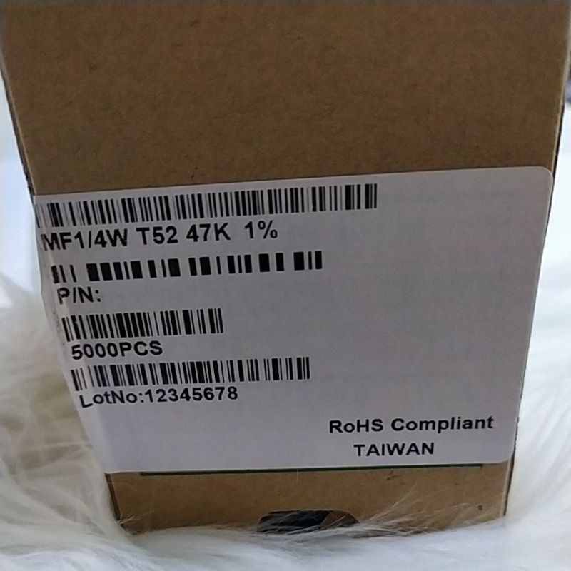 Jual 5000 pcs resistor 1/4 watt 4k7, 100K, 1K, 22K, 47K, 10K, 15K, 2K2 ...