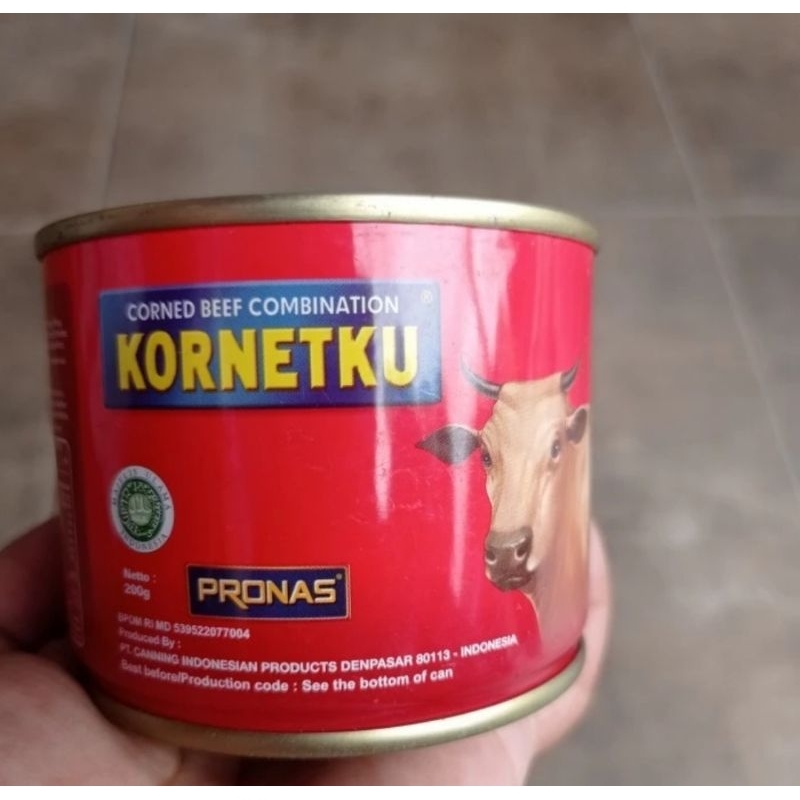Jual MOOJOK-kornet daging sapi KORNETKU kaleng 200gr murah frozen food ...