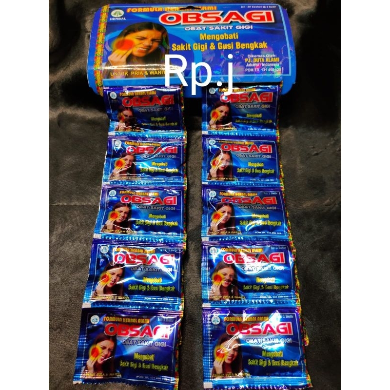 Jual OBSAGI obat sakit gigi & Gusi bengkak ORIGINAL | Shopee Indonesia