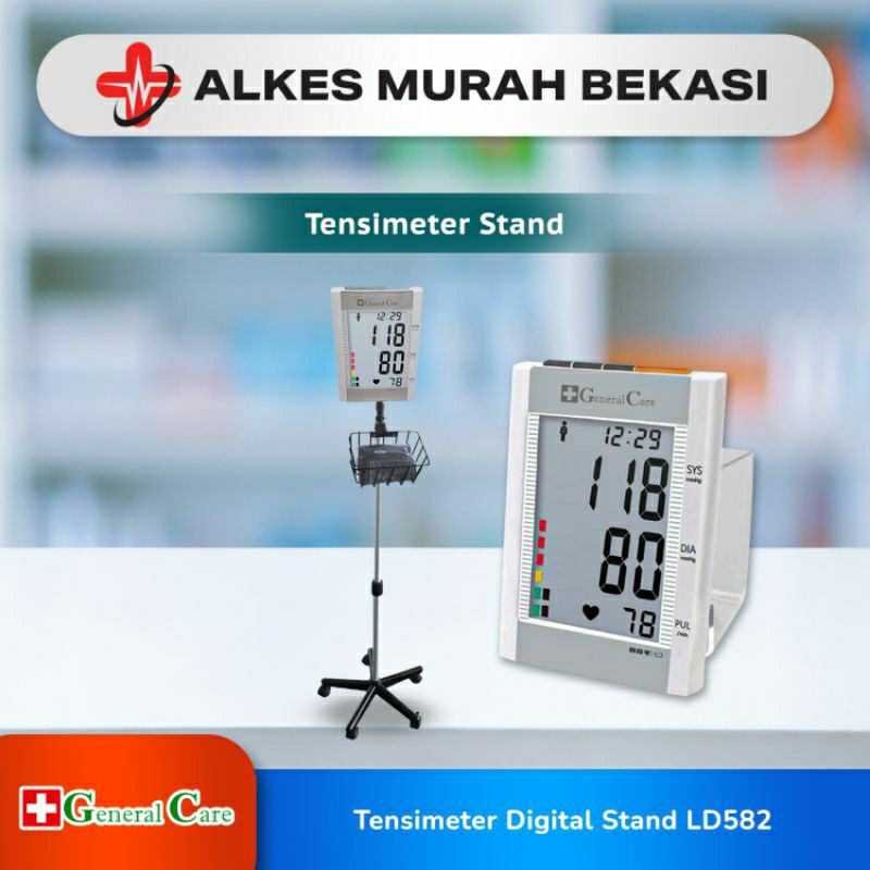 Jual GENERAL CARE Tensimeter Digital Standing LD 582 | Shopee Indonesia