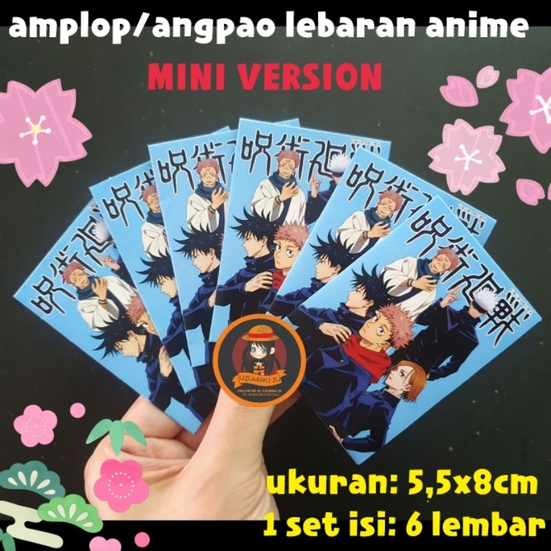 Jual mini amplop/angpao lebaran anime jujutsu kaisen | Shopee Indonesia