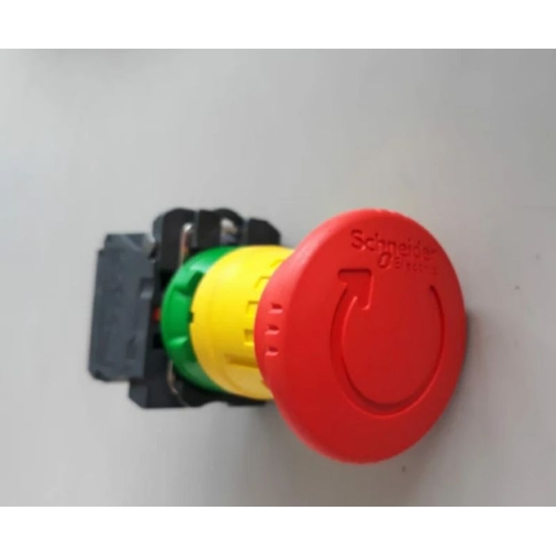 Jual Emergency Stop Switch XB5AS542 Schneider Push Button Push Lock ...