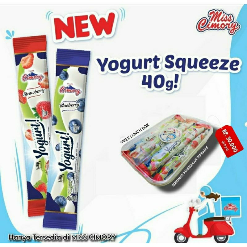 Jual Squeeze Cimory/squeeze yogurt stik isi 10pcs + FREE POUCH | Shopee ...