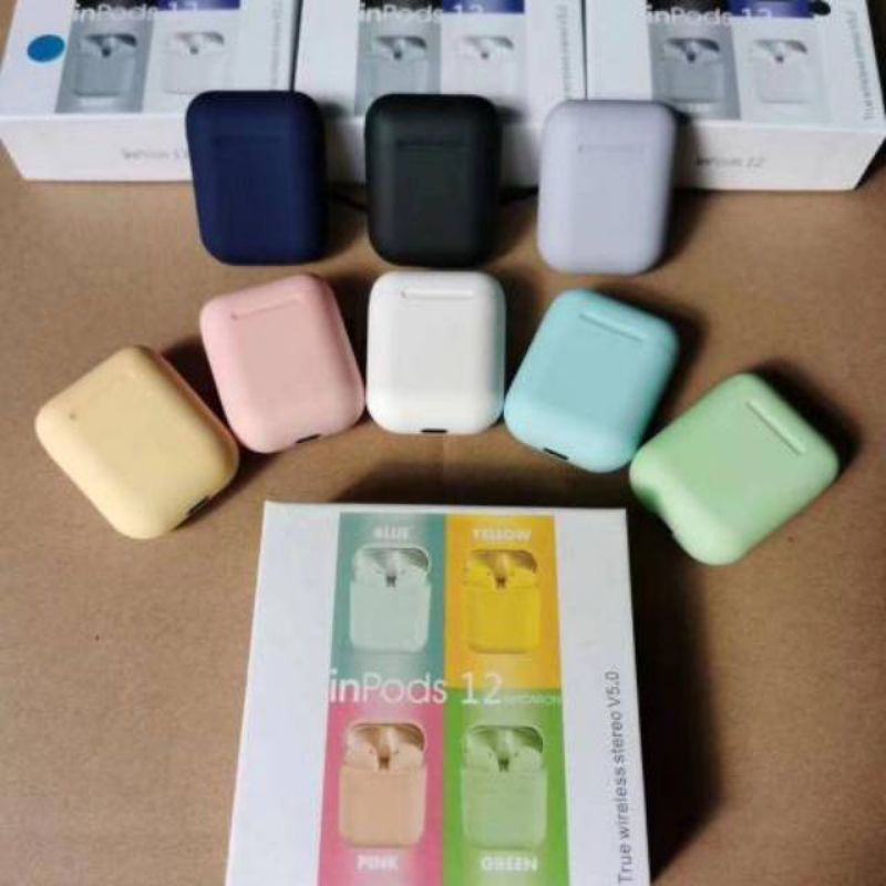 Jual Bluetooth airpods headset earphon inpods ii2 android&IOS | Shopee ...