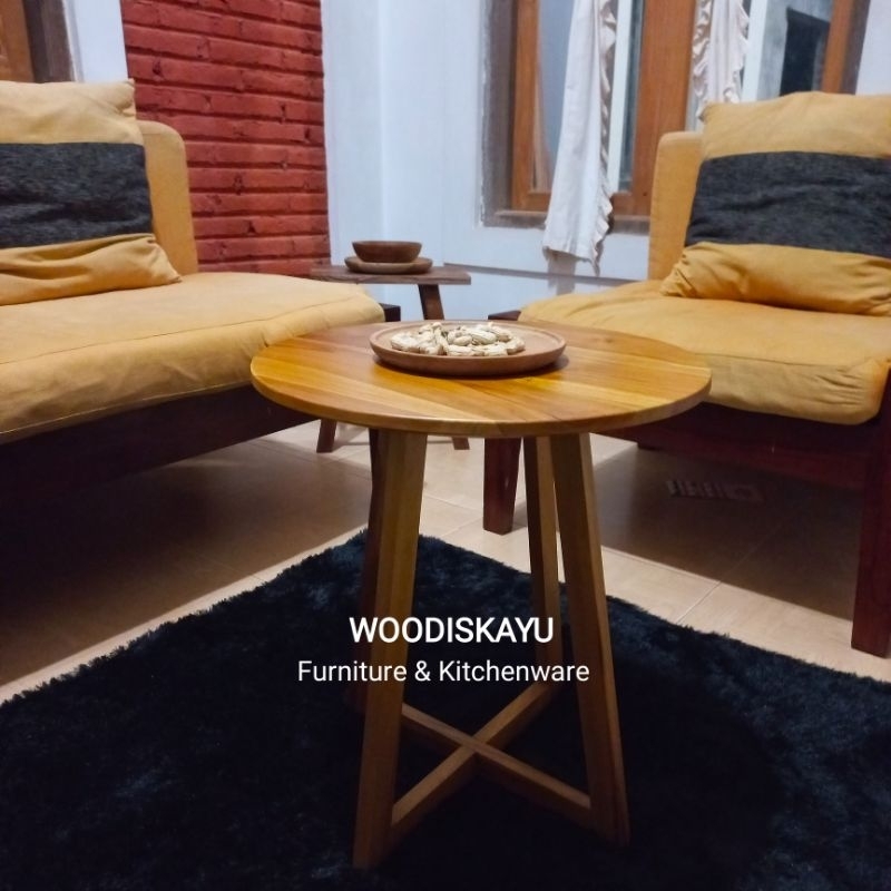 Jual Meja Sudut Minimalis bahan full kayu jati bongkar pasang mudah ...