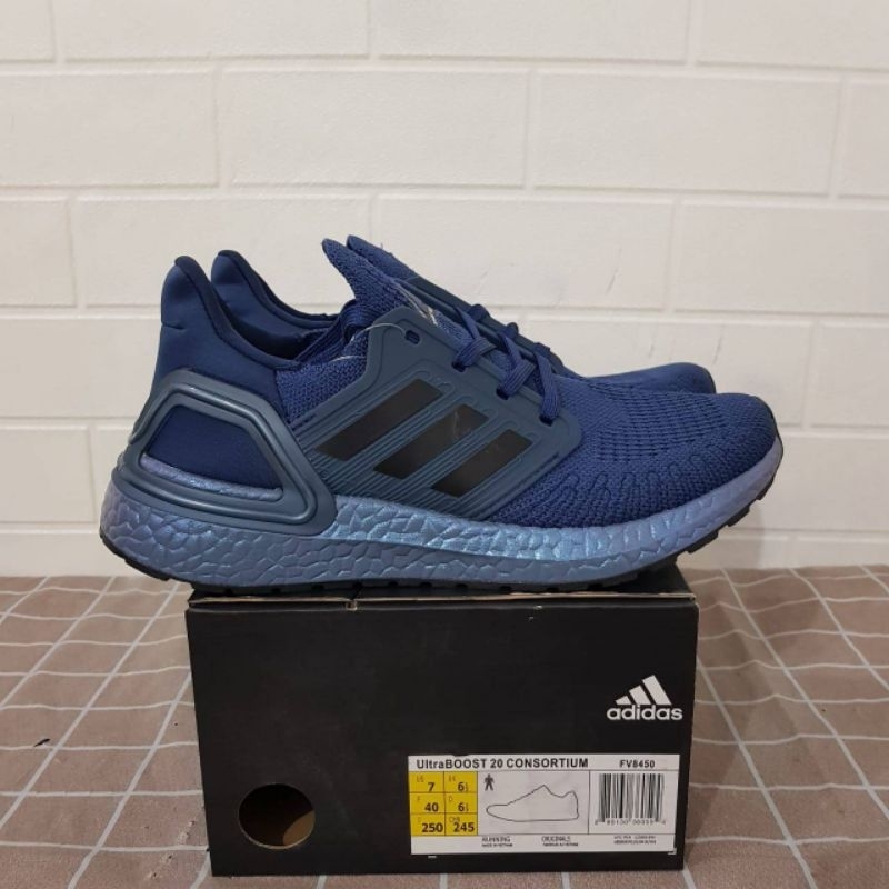 Jual Sepatu Adidas Ultra Boost 20 Navy BNIB Kualitas Original Premium ...