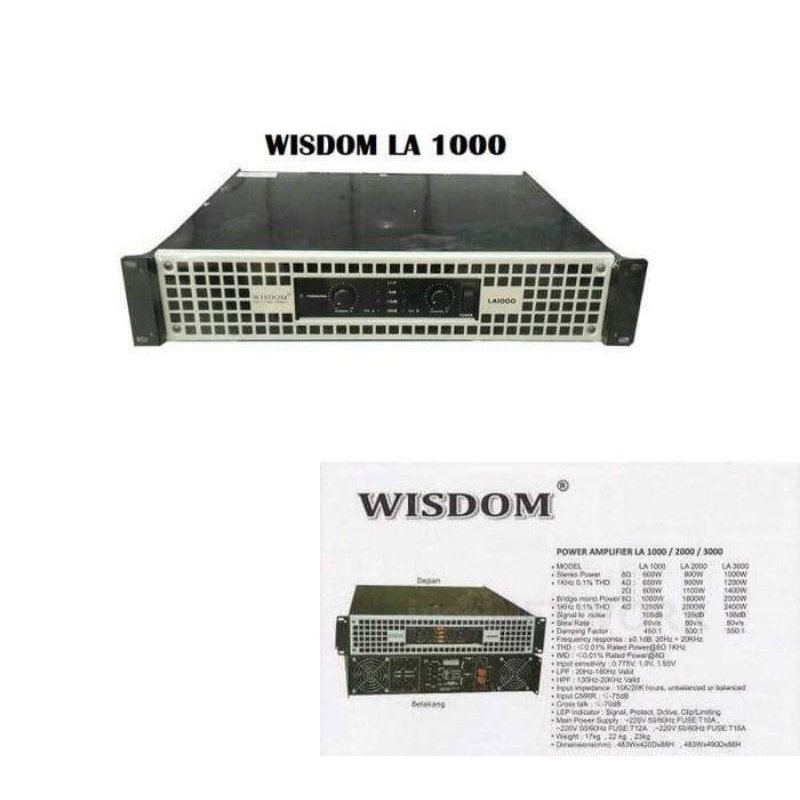 Jual POWER WISDOM LA 1000 ORIGINAL GARANSI RESMI WISDOM LA1000 | Shopee Indonesia