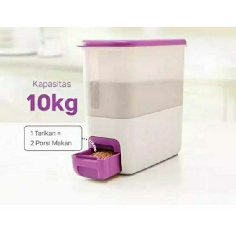 Jual RICE SMART UNGU 10kg - Tempat Beras Tupperware | Shopee Indonesia