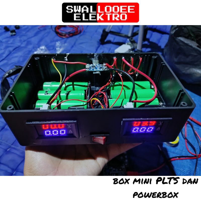 Jual box mini PLTS, untuk solar panel mini, bisa untuk powerbank ...