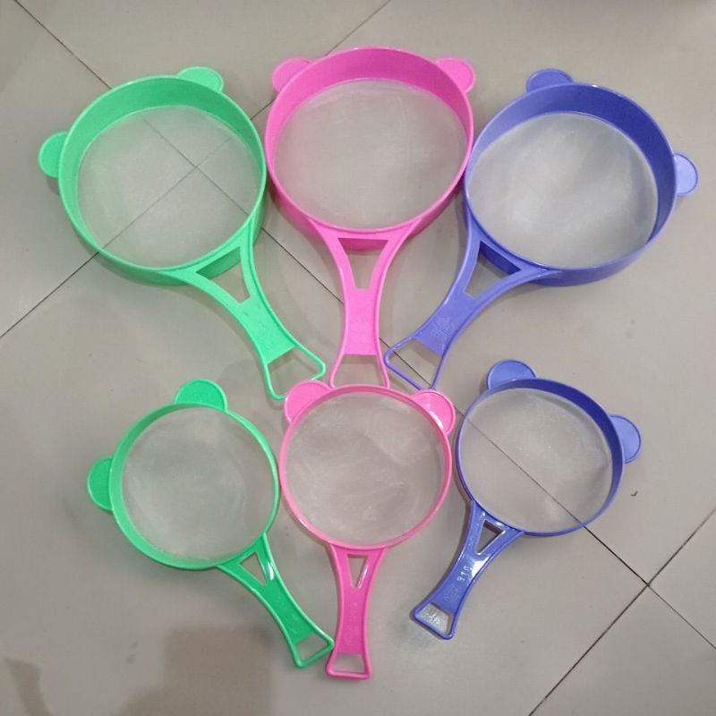 Jual 5520 - saringan teh lokal / saringan santan gagang plastik jaring ...