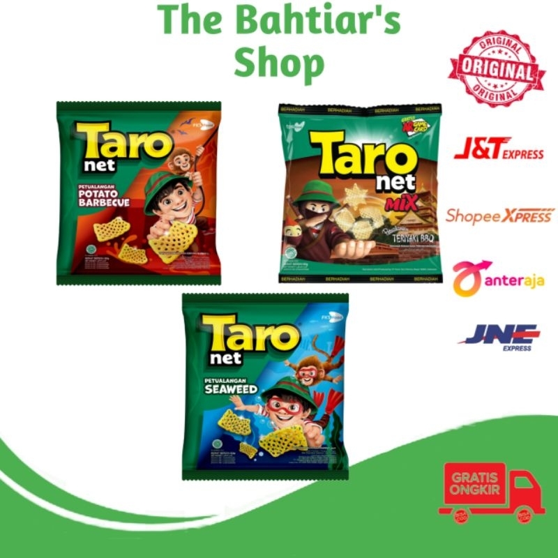 Jual Taro Net Snack Seaweed 62 g / Taro Net Snack Potato Barbeque ...