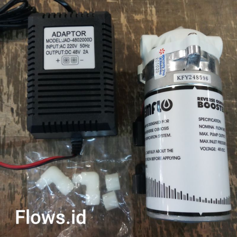 Jual Pompa Kemflo 48 Volt 2 Amphere / Booster Pump RO Kemflo 48 V 2A ...