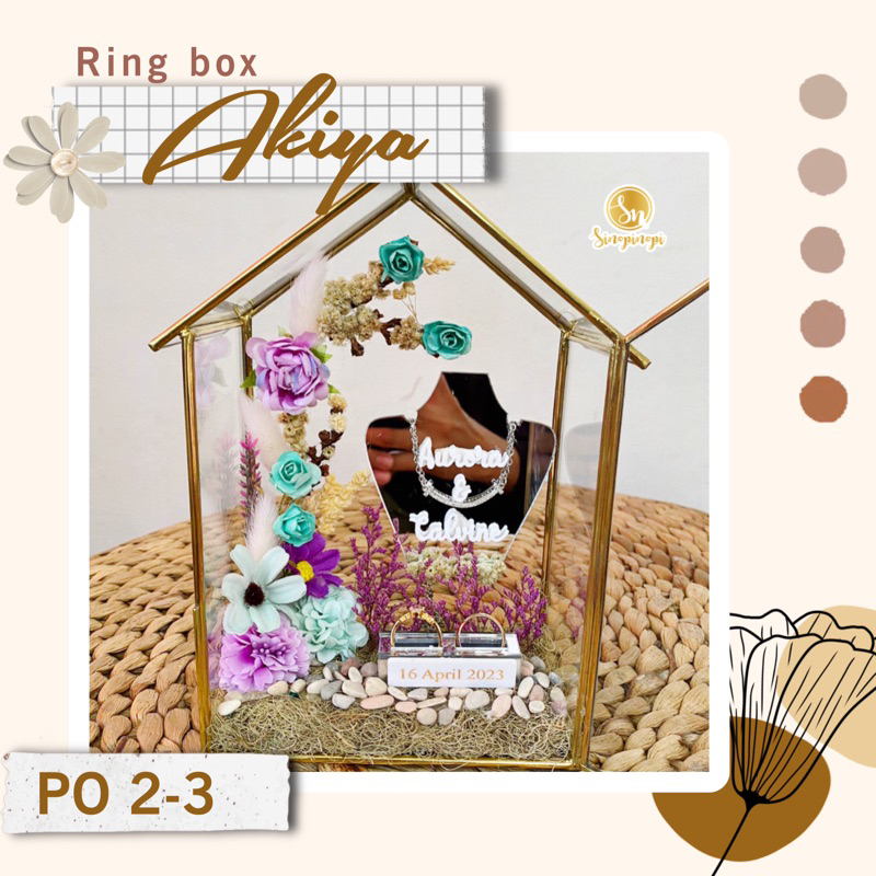 Jual RING BOX AKIYA | HOUSE TERARIUM TEMPAT PERHIASAN | LAMARAN NIKAH ...
