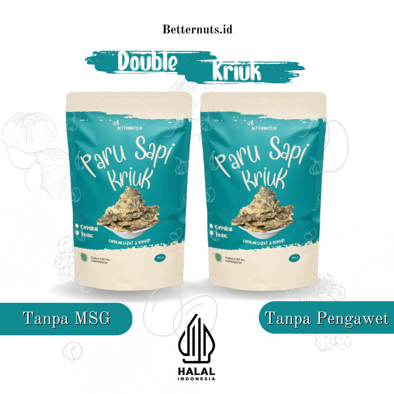 Jual DOUBLE PACK PARU SAPI KRIUK KERIPIK PARU SAPI KERIPIK PARU SAPI ...
