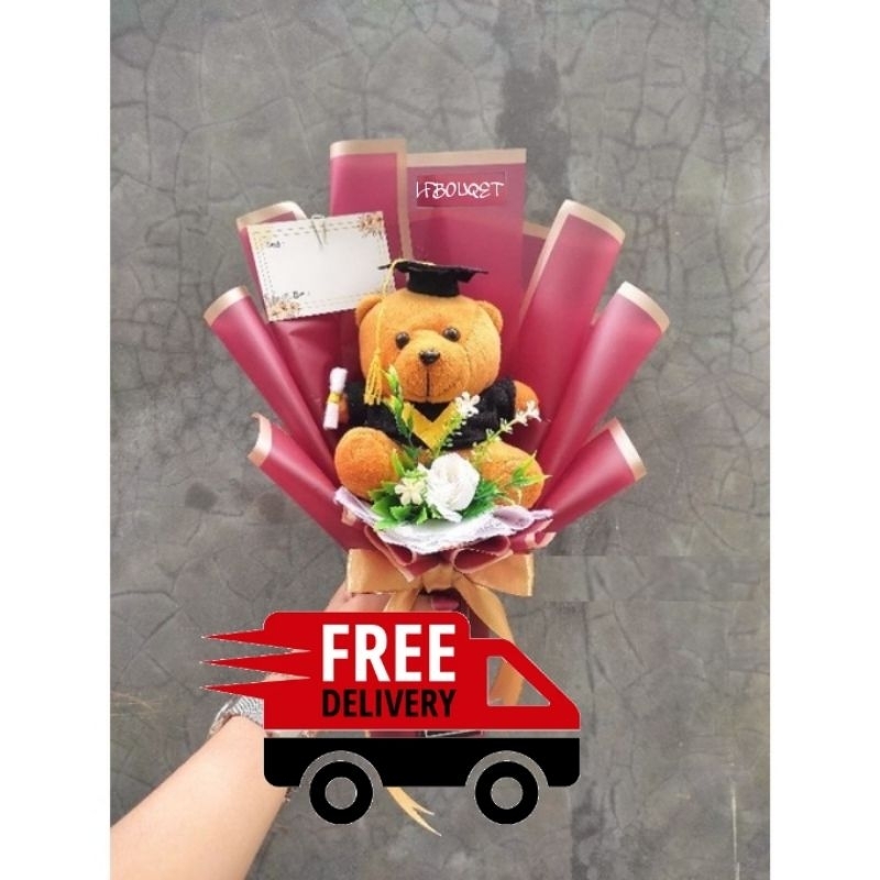 Jual BUCKET WISUDA BONEKA HAPPY GRADUATION,BISA REQUEST NAMA DI ...