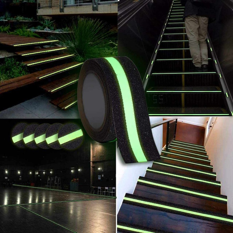 Jual Lakban Anti Slip Tangga Glow In The Dark Stiker Fosfor - Anti Licin Lantai Fosfor 5 cm x 5 ...