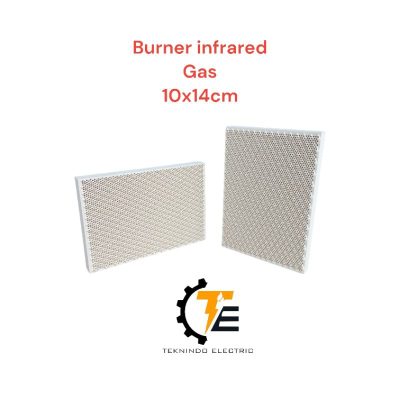 Jual Burner infrared Keramik Ceramic Gas LPG NG 14x10cm Kebab Gasolec ...