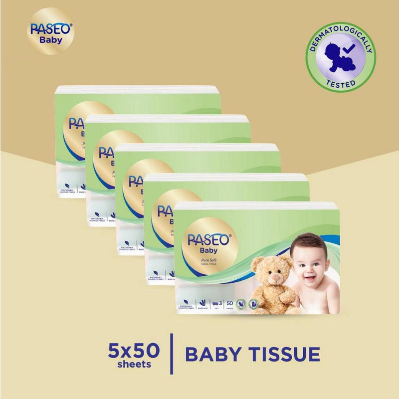 Jual PASEO Baby Tissue Soft Pack Tisu Bayi Lembut Kemasan Family Pack ...