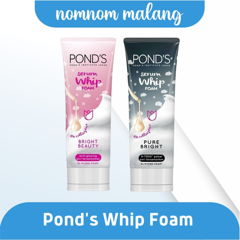 Jual Ponds Serum Whip Foam Bright Beauty / Whip Foam Pure Bright 100 gr ...